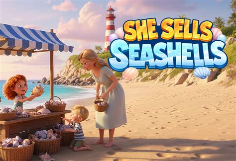 She Sells Seashells Lyrics Nursery Rhyme And Song