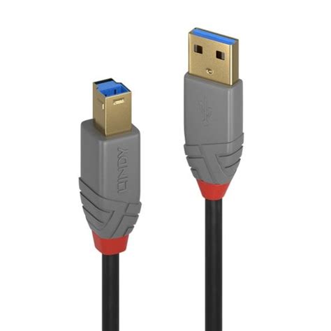 3m USB 3.2 Type A to B Cable, 5Gbps, Anthra Line - Cables & Adapters ...