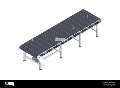 Factory Automated With Conveyor Belt Automated Production Line In The