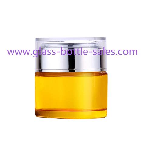 Glass Cosmetic Jarwhite Glass Cosmetic Jarclear Empty Glass Cosmetic