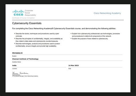 Priyanka Muthu On Linkedin Cybersecurity Networking Cisco