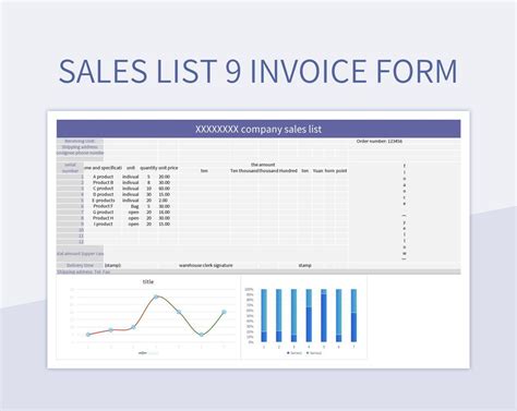 Free Sales List Sales List Templates For Google Sheets And Microsoft Excel Slidesdocs