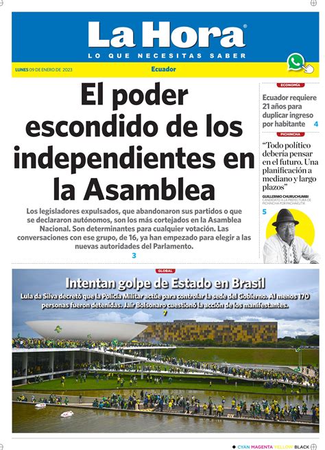 Nacional 09 De Enero 2023 By LA HORA Ecuador Issuu