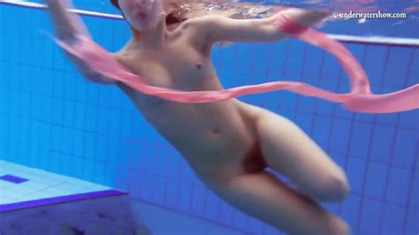 Katka Matrosova Swimming Naked Alone In The Pool Feat Madison Young By