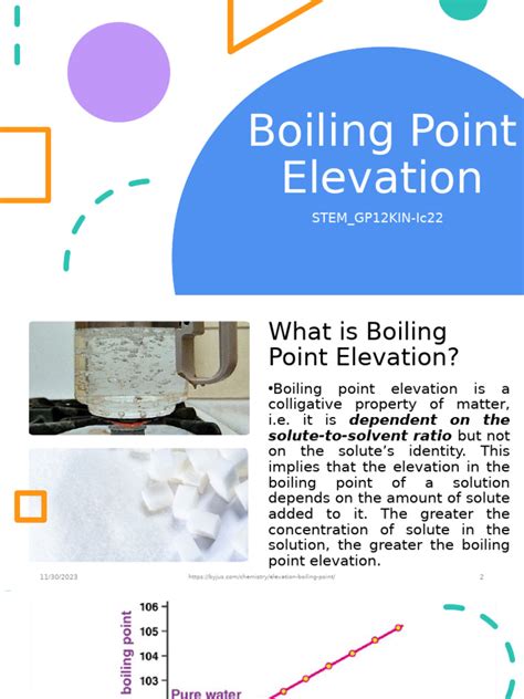 Boiling Point Elevation Pdf Physical Chemistry Atoms