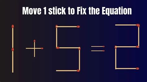 Brain Teaser Iq Test 152 Matchstick Puzzle Only Genius Mind Can