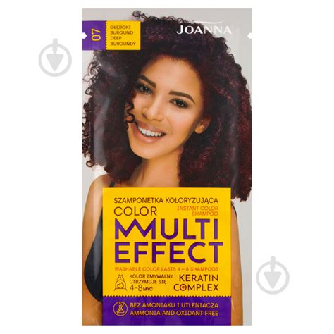 ᐉ Шампунь оттеночный Joanna Multi Effect Глeбокий бургунд №07 35 мл ...