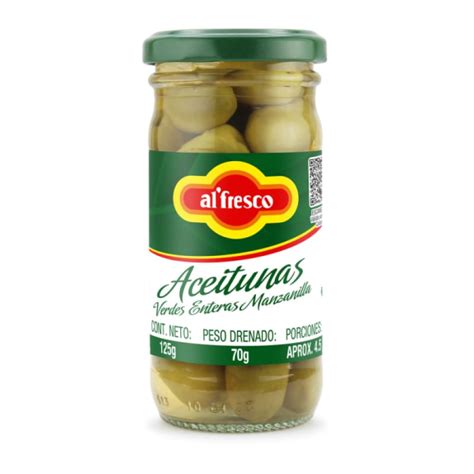 Aceitunas Manzanilla Alfresco X 125 G Supermercado Megatiendas