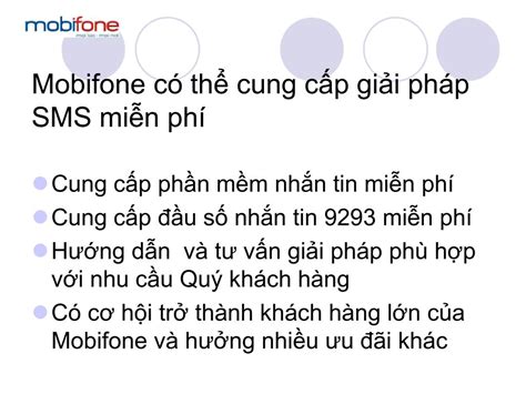 PPT - Mobifone SMS Solution PowerPoint Presentation, free download - ID ...