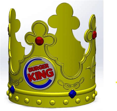 Printable Burger King Crown Template Krone Bastelvorlage Zum