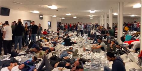 Bidens Broken Border Video Shows Overcrowded Migrant Processing Center