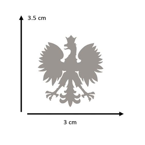 Polish Silver Eagle Decal Small The Polish Store