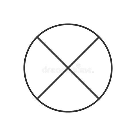 Circle Divided In 12 Segments Isolated On White Background Pie Or Pizza Round Shape Cut In