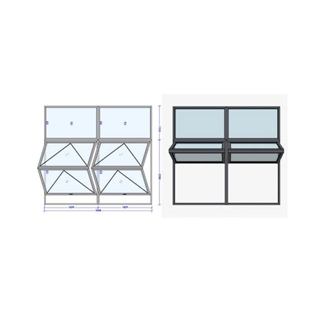 Bifold Vertical Windows Foldable Window Flip Up Windows Accordion