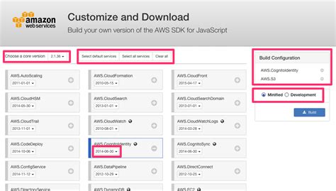 AWS SDK for JavaScript in the Browser用のSDK Builderができました DevelopersIO
