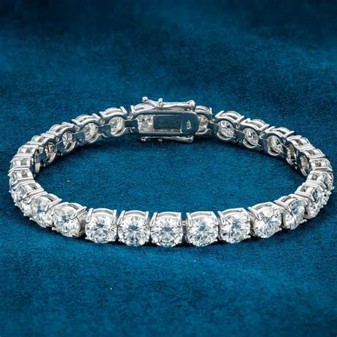 S925 Moissanite Tennis Bracelet 14k Gold Icecartel