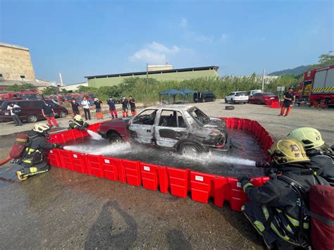 電動車起火難滅！新北特搜車禍救助專隊 強化實火搶救訓練 寶島 中時新聞網