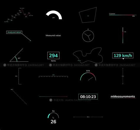 Fcpx插件 22组距离路线标注角度测量数据信息展示动画模板 支持m1m2 Motionvfx Mmeasurements