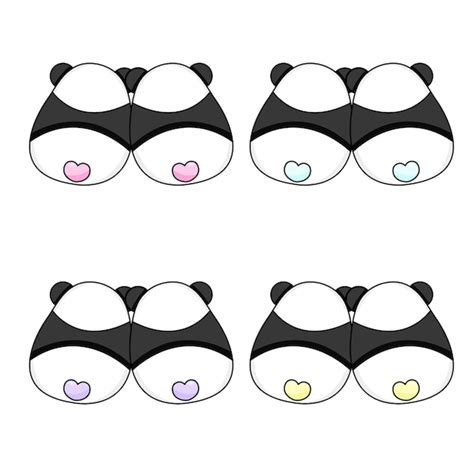 Premium Vector Cute Panda Couple Illustration Vector