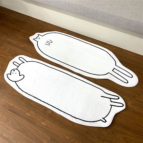 청년리빙 귀여운 고양이 강아지 욕실 주방 발매트 러그 위시버킷