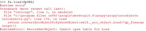 Error Cannot Open Table For Load