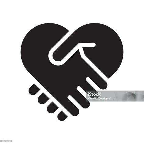 Compassion Icon Vector Symbol Illustration Stock Illustration