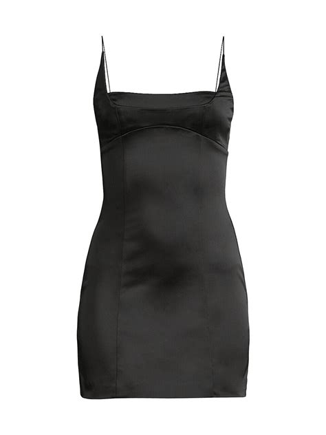 Buy Bec And Bridge Stella Satin Minidress Black At 75 Off Editorialist