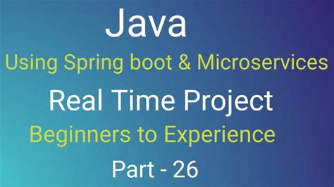 Java Spring Boot Real Time Project Part 26 Spring Data Jpa Spring