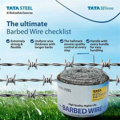 Galvanized Tata Fencing Barbed Wire Wire Diameter 12x14 At ₹ 108kg