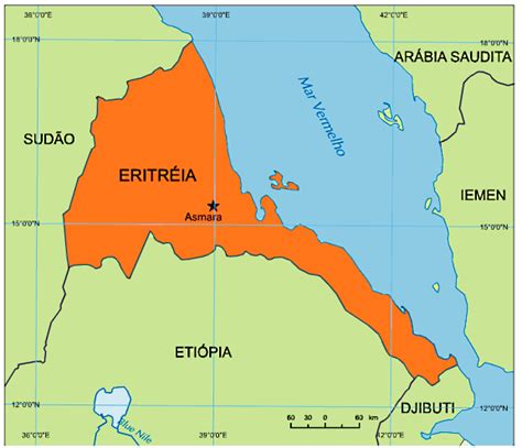 Mapa Da Eritreia Eritreia Mapa Online