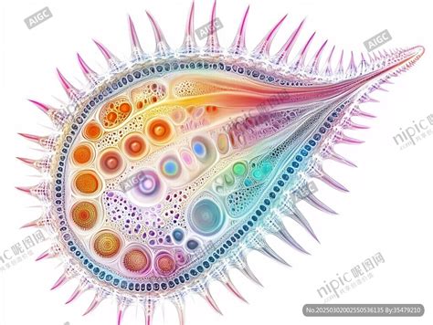Ai创作图生物形态 彩色图案 分子设计 细胞结构 抽象艺术 科学插图 生物学 微观世界 彩虹色调 有机形状 生物设计 自然界 复杂图案 分子视 科学艺术 昵图网