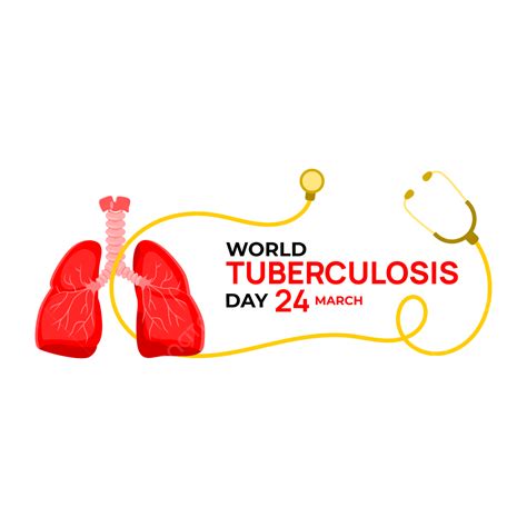 Cartel Del Día Mundial De La Tuberculosis Con Ilustración De órgano