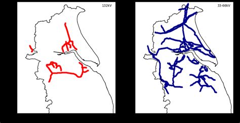 The 132kv Left And 33 66kv Right Overhead Networks They Consist Of Download Scientific