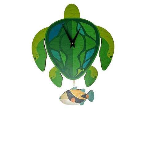 Honu Humu Pendulum Clock Coconene Hawaii
