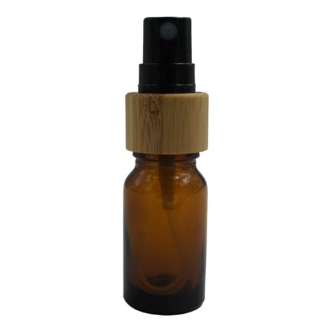 10ml Amber Glass Bottles Black Bamboo Atomiser Pack Of 192 Rapid Labs