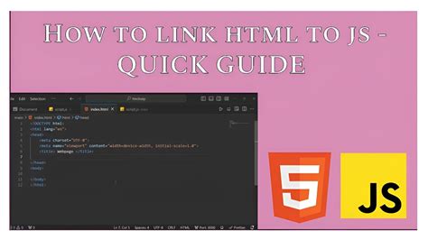How To Link Your HTML To JavaScript Quick Guide YouTube