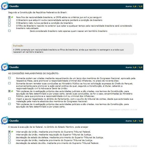 Simulado Av Direito Constitucional Aplicado I Direito Constitucional Aplicado I