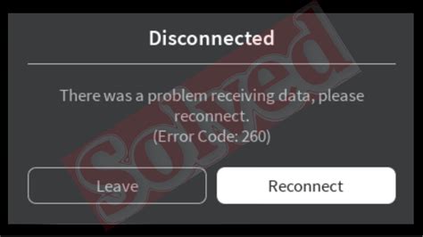 Fix Roblox Disconnected There Was A Problem Receiving Data Please