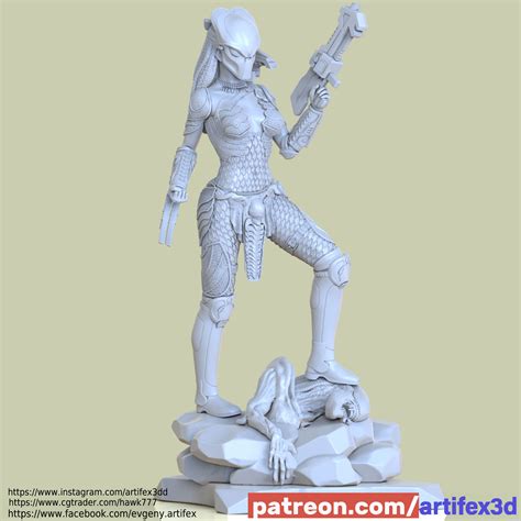 Stl File Predator Machiko Noguchi ♀️・3d Printable Model To Download・cults