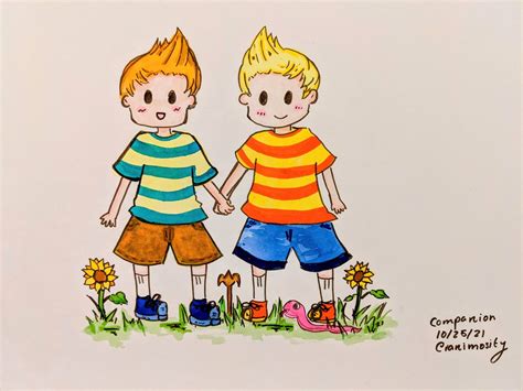 Some Mother 3 Inktober Fanart I Did For The Prompt Companion Many