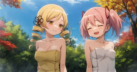 魔法少女まどかマギカ 温泉での打ち明け話 Kwgのイラスト Pixiv