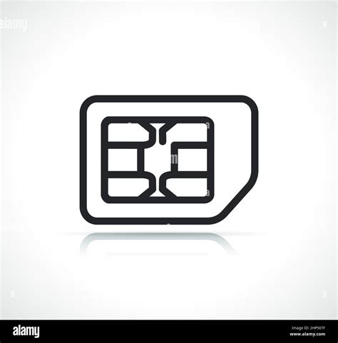 Sim Card Thin Line Icon Stock Vector Image Art Alamy