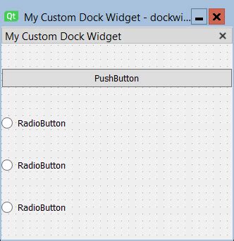 Pyqt Using Custom Qdockwidget From Designer Ui File Stack Overflow