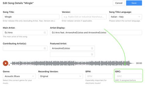 Upcs And Isrc Codes Songtradr Artistbuyer Support