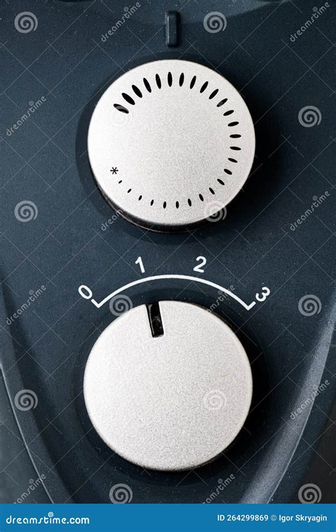Rotary Button For Turning On And Off The Power Of The Consumed Electricity Heat Lighting