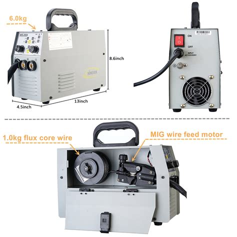 Mig Welder Flux Core Welding Machine 110v 220v 120a Wire Feed Welder