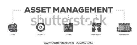 Asset Management Infographic Icon Flow Process Stock Vector Royalty