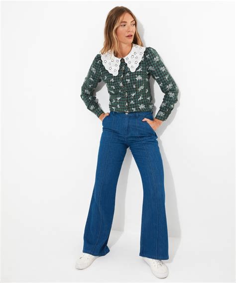 Tess Vintage Collar Blouse Womens Tops And Tees Joe Browns