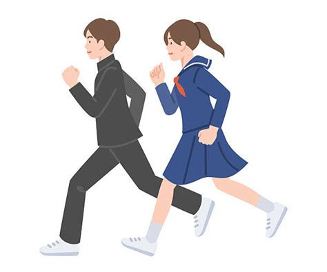 80 High School Girl Running Stock Illustrations Royalty Free Vector