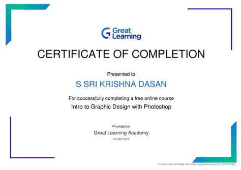 Sri Krishna Dasan S On Linkedin Greatlearningacademy Greatlearning Glacertificate